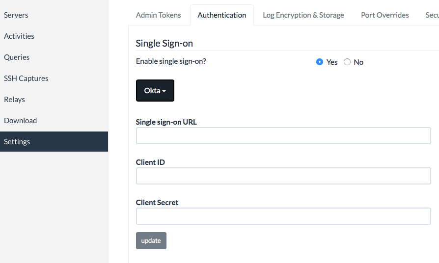 Okta Microsoft SQL Server