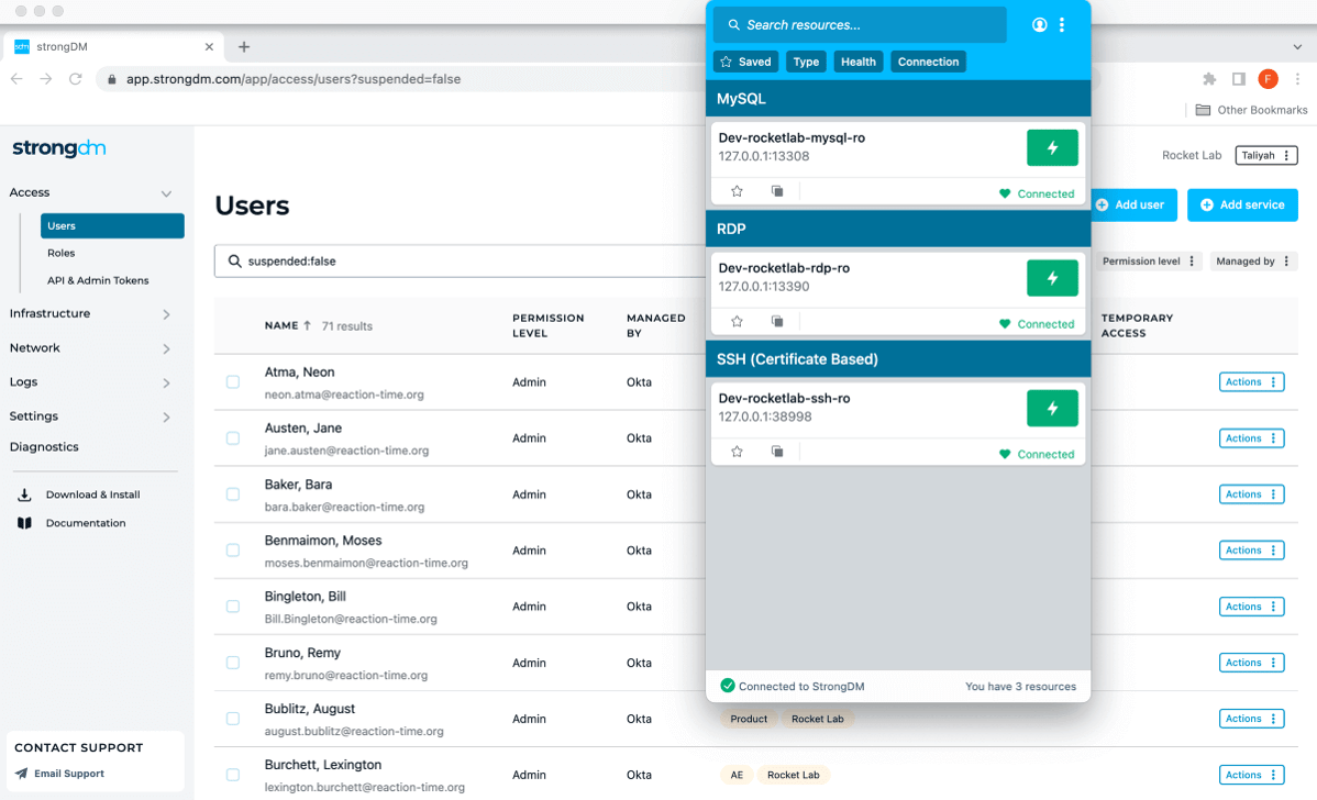 StrongDM | Connect Your Team to Anything